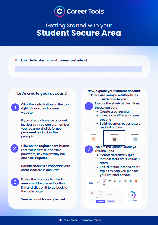 Promote your Careers Website – Career Tools