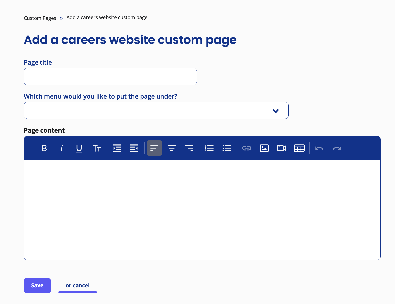 Your Careers Website - Custom Pages – Career Tools