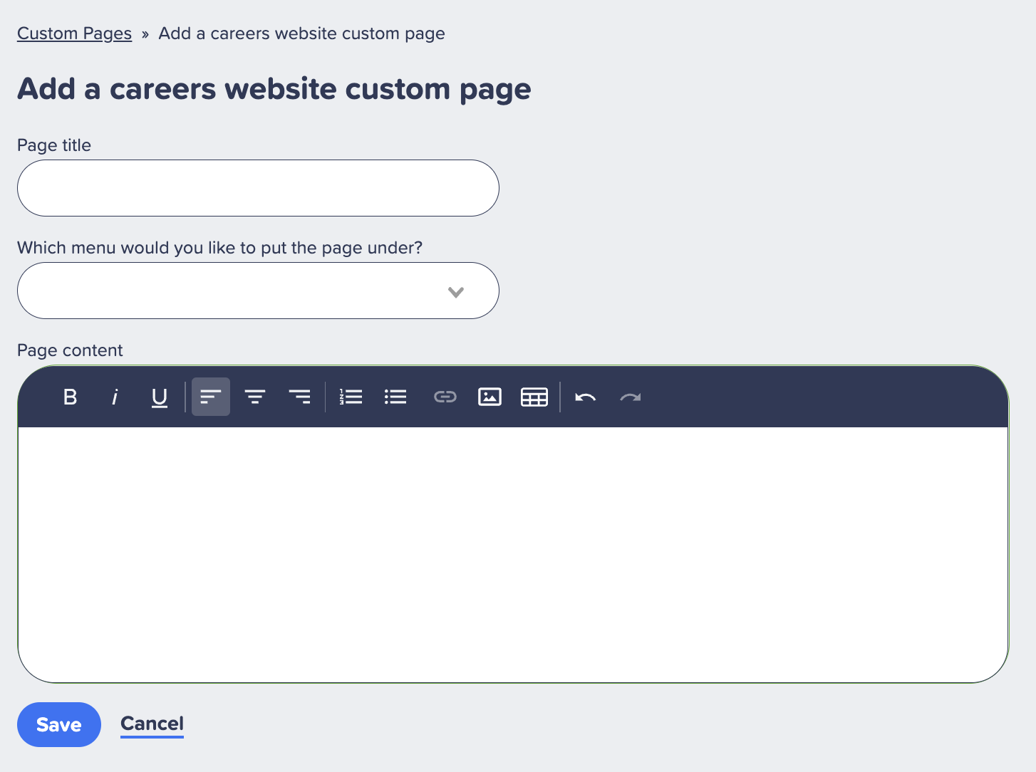 Your Careers Website - Custom Pages – Career Tools